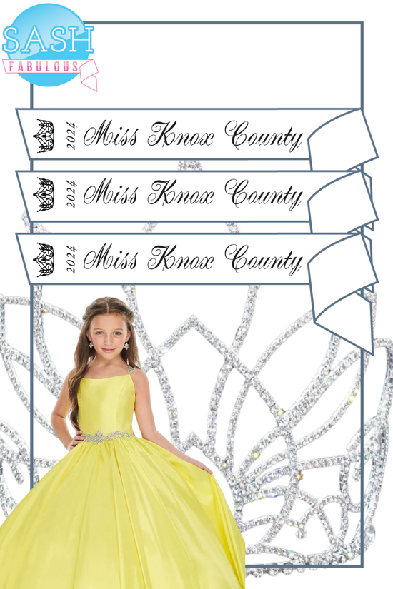 Pageant Sash Style 11 – SashFabulous