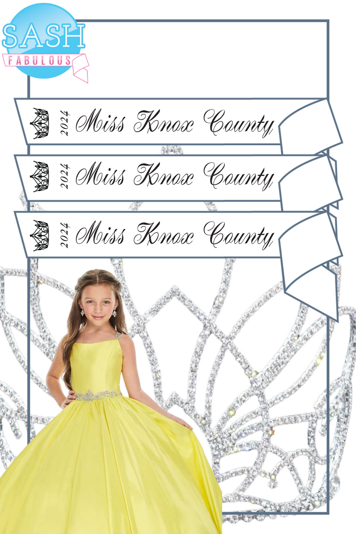 Pageant Sash Style 11 – SashFabulous