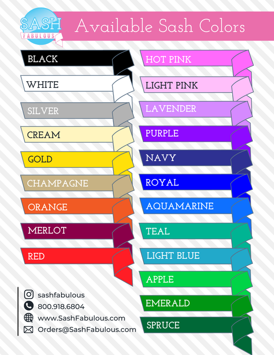 Pageant Sash Style 11 – SashFabulous